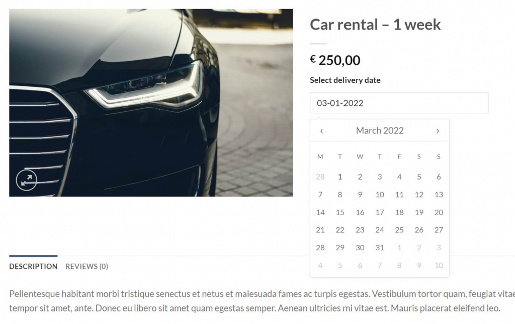 How to add a date picker (calendar) to WooCommerce.