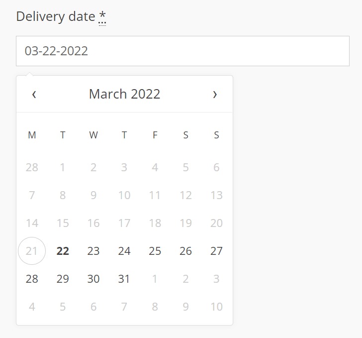 Date Picker calendar Field Wombat Plugins