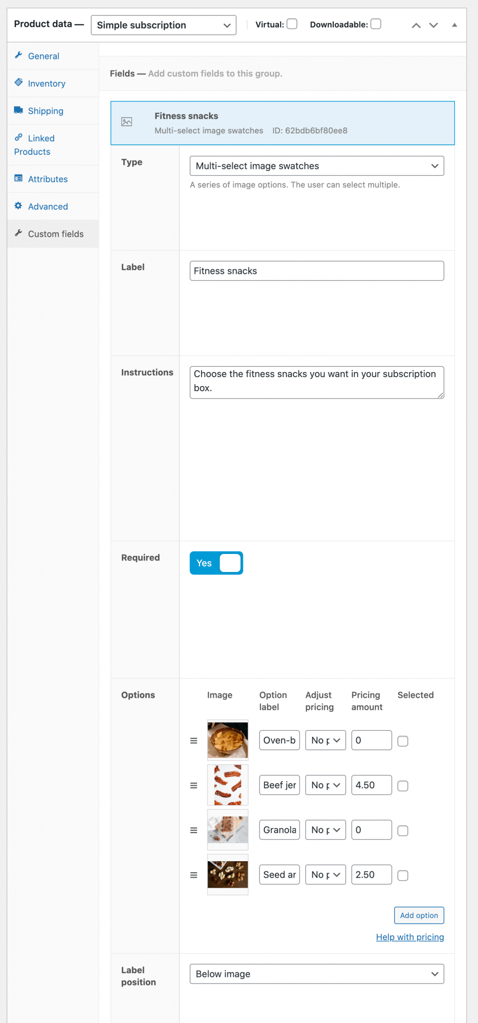 How to add input fields to WooCommerce subscriptions - Wombat Plugins