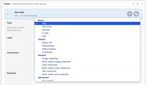 All the different field types - Wombat Plugins