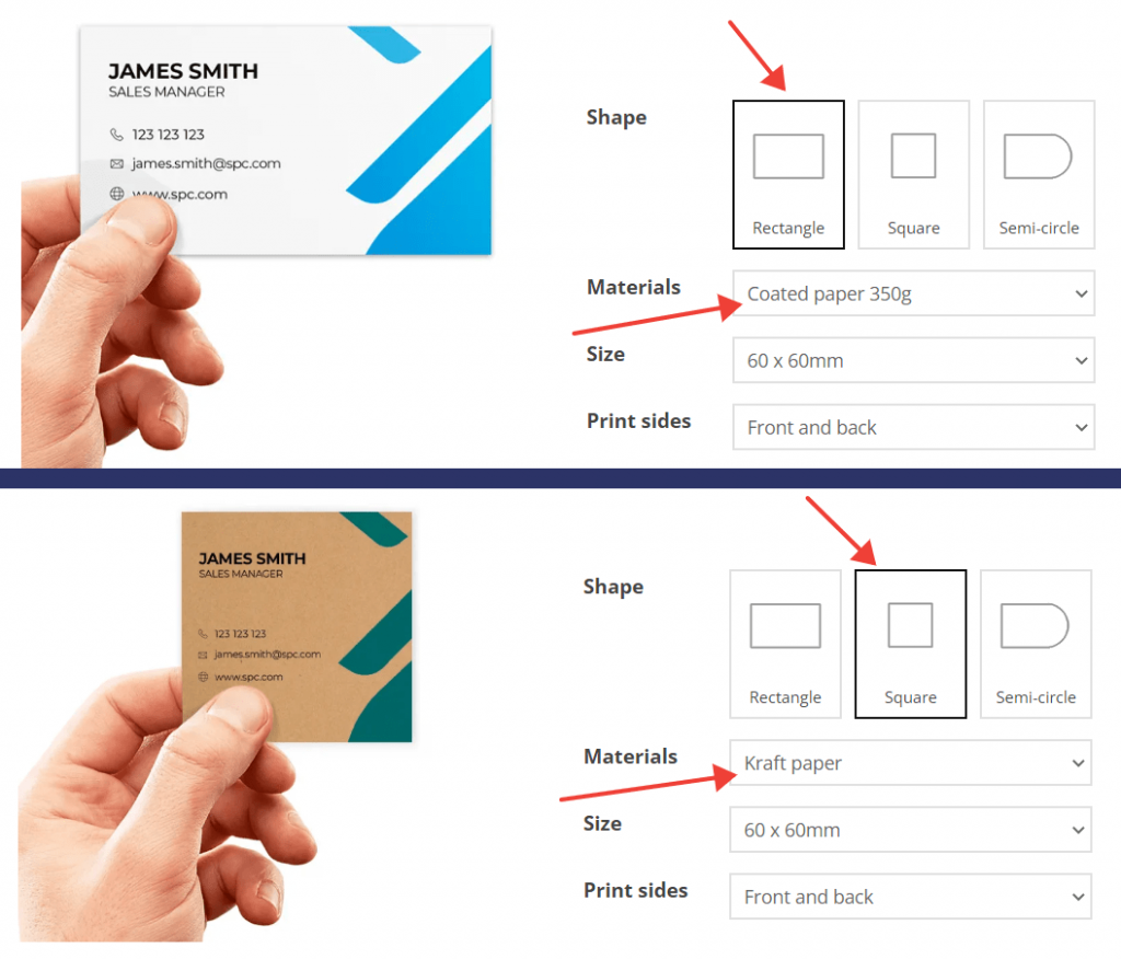 How to sell business cards with WooCommerce - Wombat Plugins