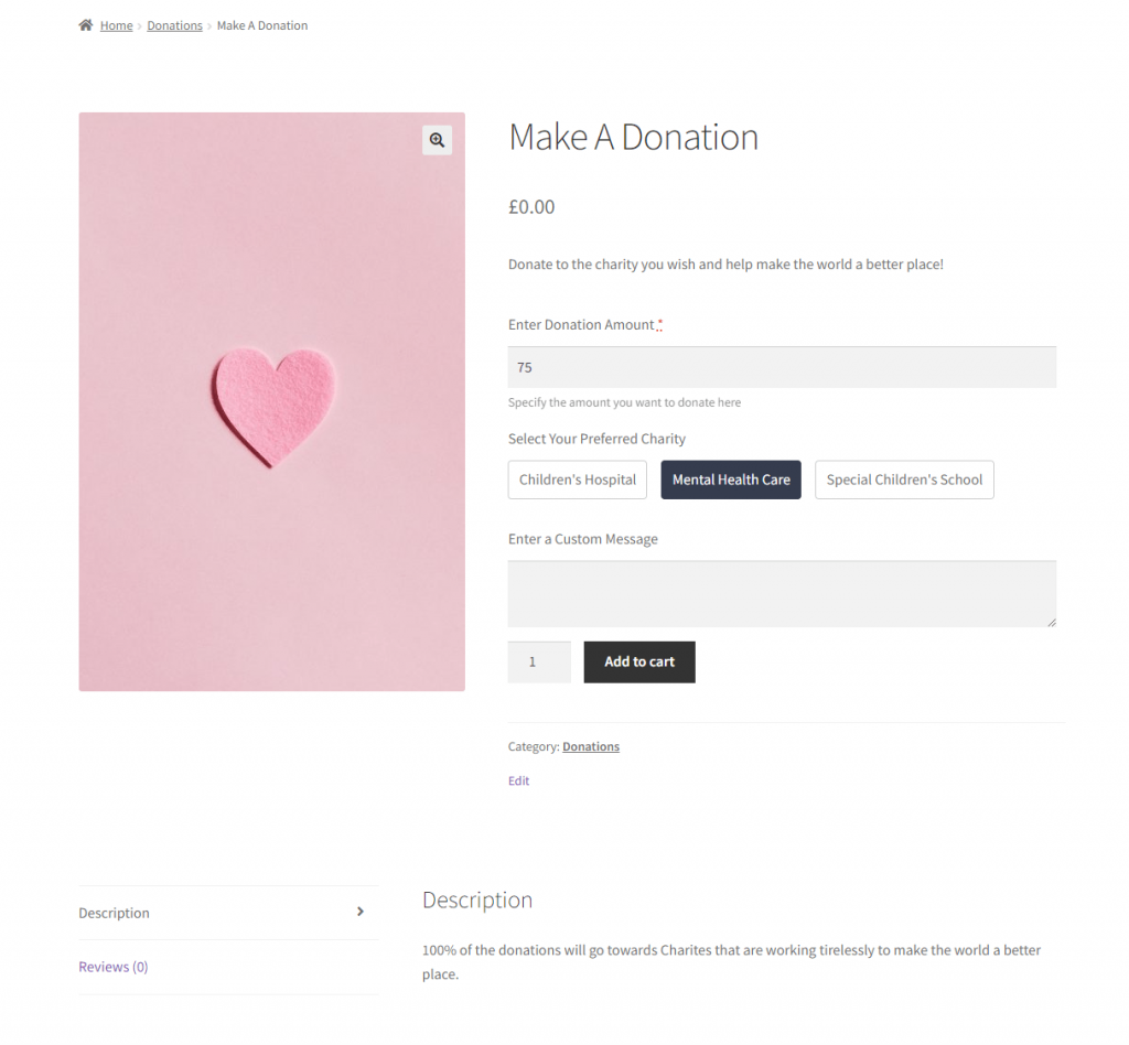 How to accept donations using WooCommerce - Wombat Plugins