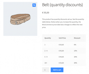 Define bulk quantity discounts (tiered pricing) - Wombat Plugins
