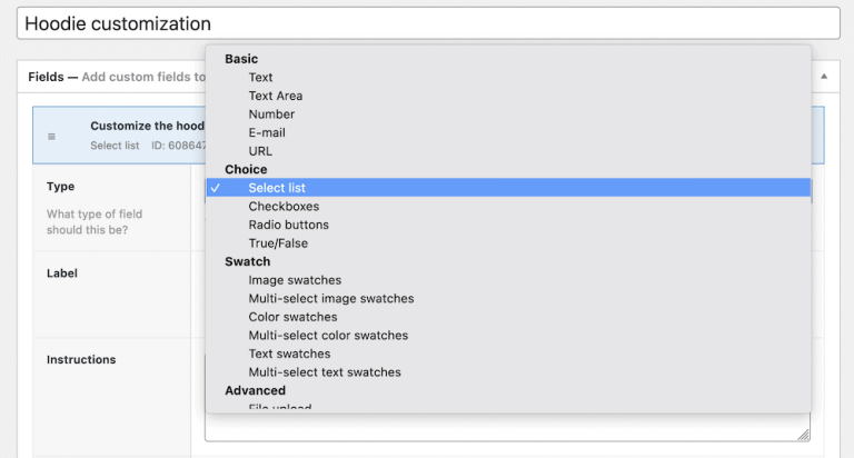 All The Different Field Types Wombat Plugins 