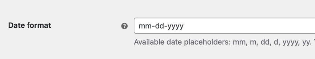 Date picker (calendar) field - Wombat Plugins